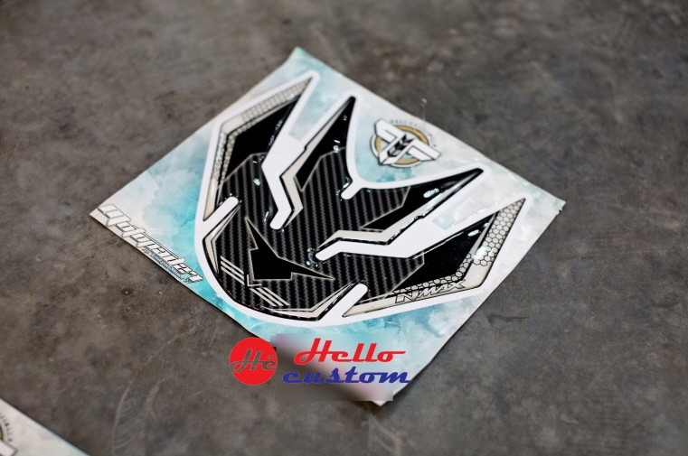 NEW NMAX Sticker Front Fender -WHITE