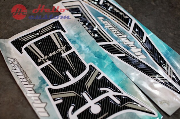 NEW NMAX Sticker Tank Pad-WHITE